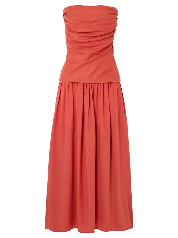 Faithfull The Brand Hedy Laye Maxi Dress - Red