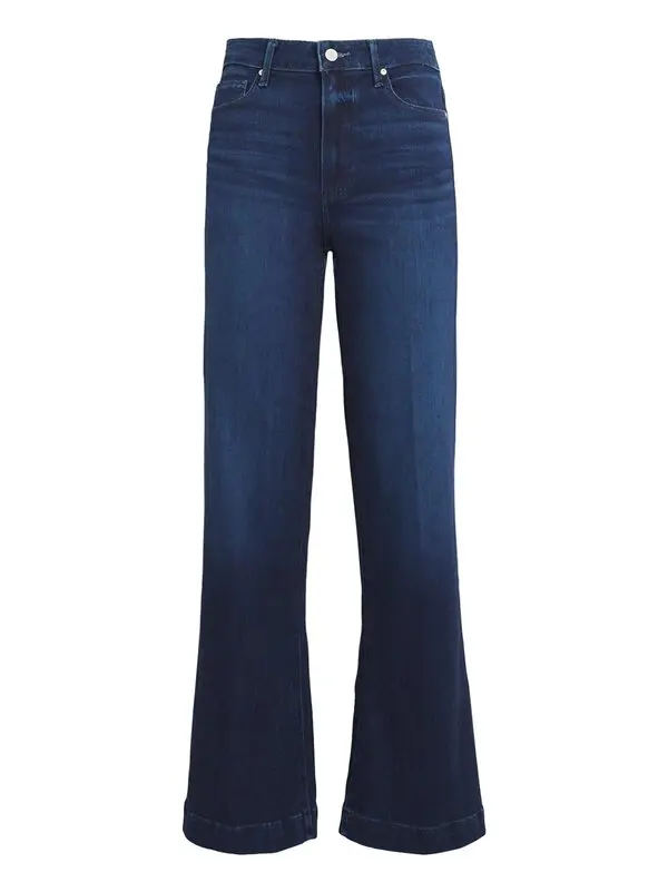 Paige Leenah Wide-leg Full Length Jeans - Navy