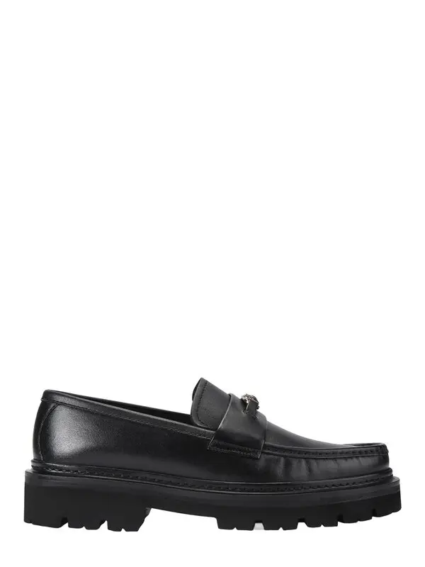 Kurt Geiger Leather Fenchurch Loafers - Black