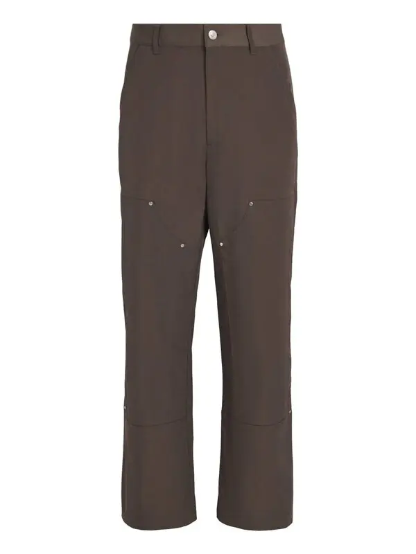 COLE BUXTON Gabardine Carpenter Trousers - Brown
