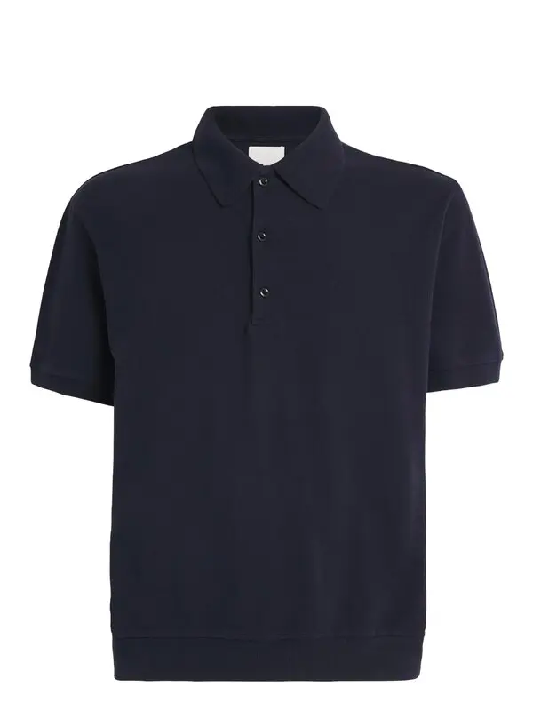 Citizens Of Humanity Cotton Piqué Polo Shirt - Navy