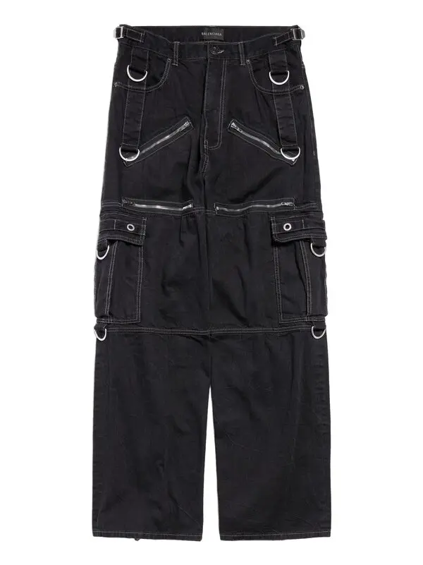 Balenciaga D-ring Cargo Trousers - Black