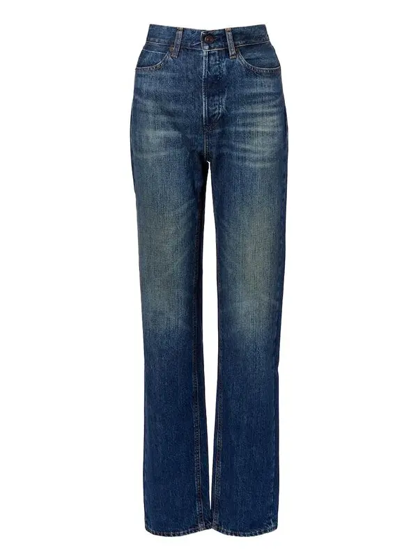FRAME The Stack Straight Leg Jeans - Blue