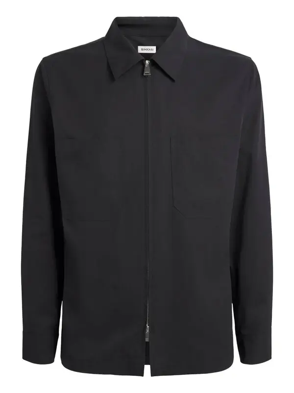Simkhai Cotton-blend Overshirt - Black
