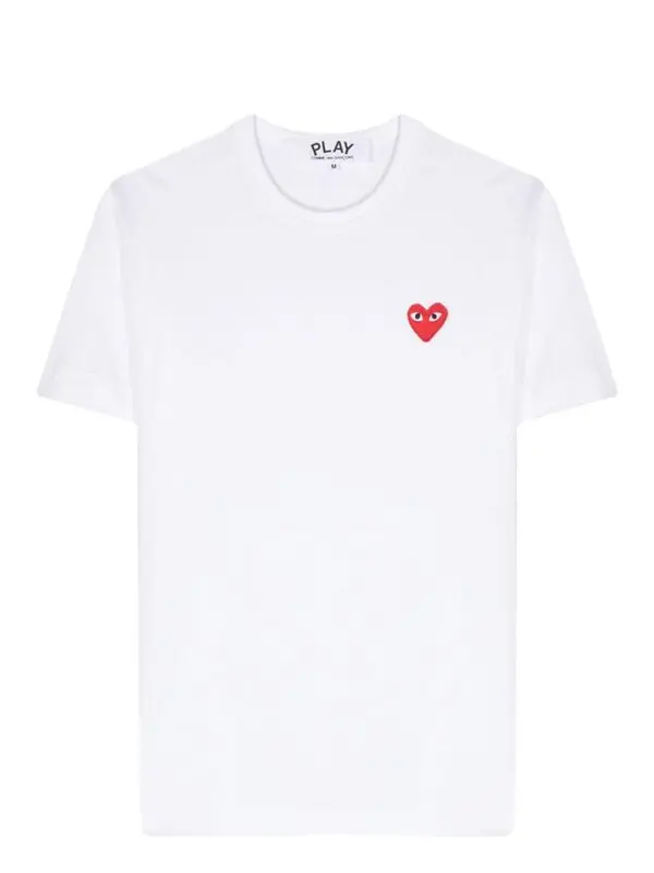 Play Comme Des Garcon Cotton T-shirt - White