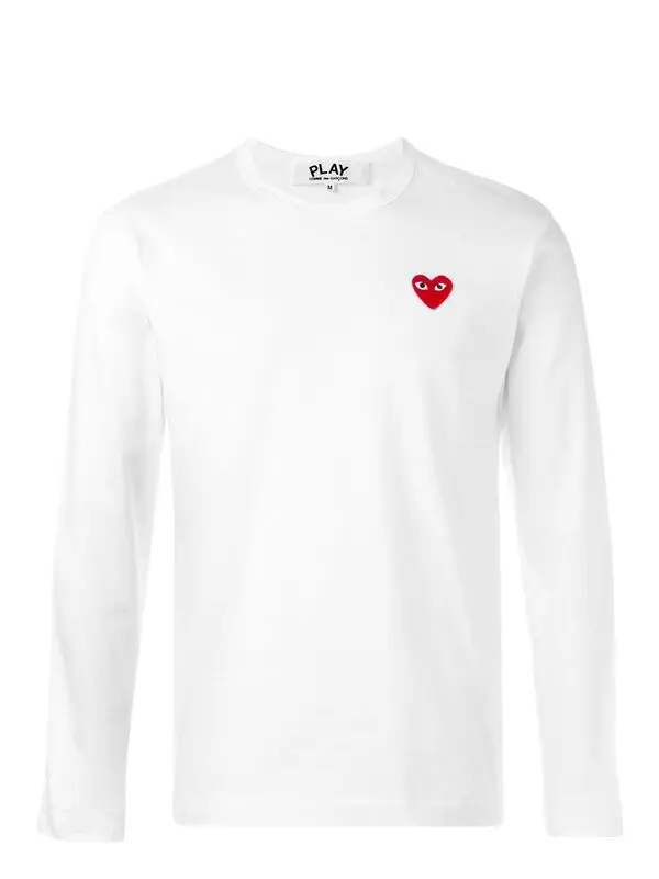 Play Comme Des Garcon Cotton T-shirt - White
