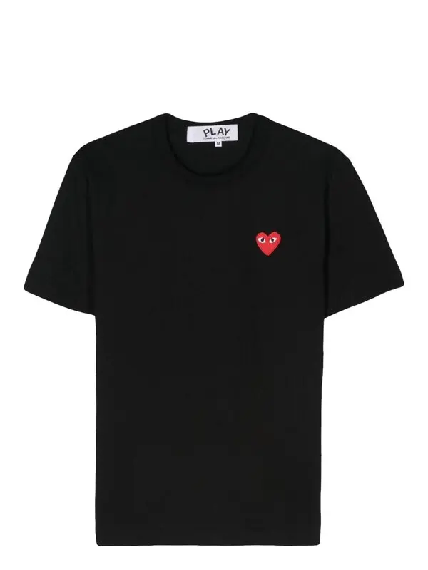 Play Comme Des Garcon Cotton T-shirt - Black