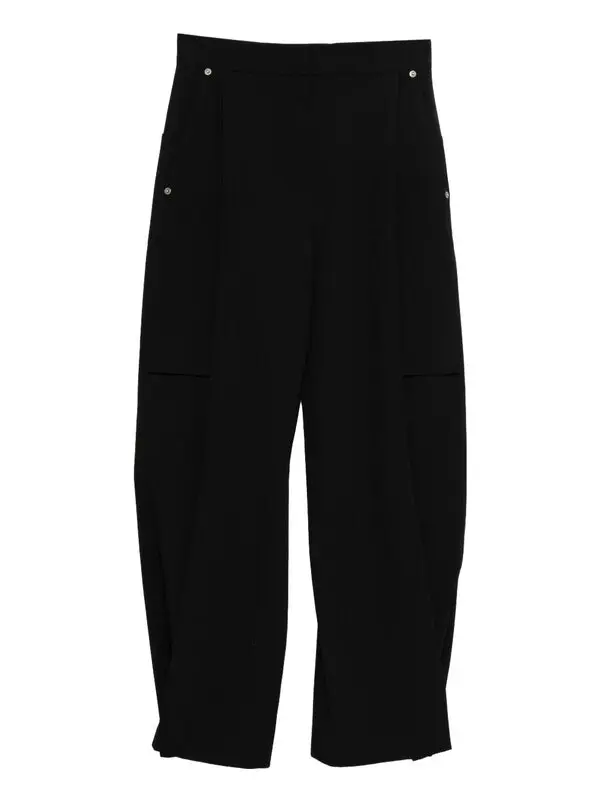 Loewe Wool Cargo Trousers - Black