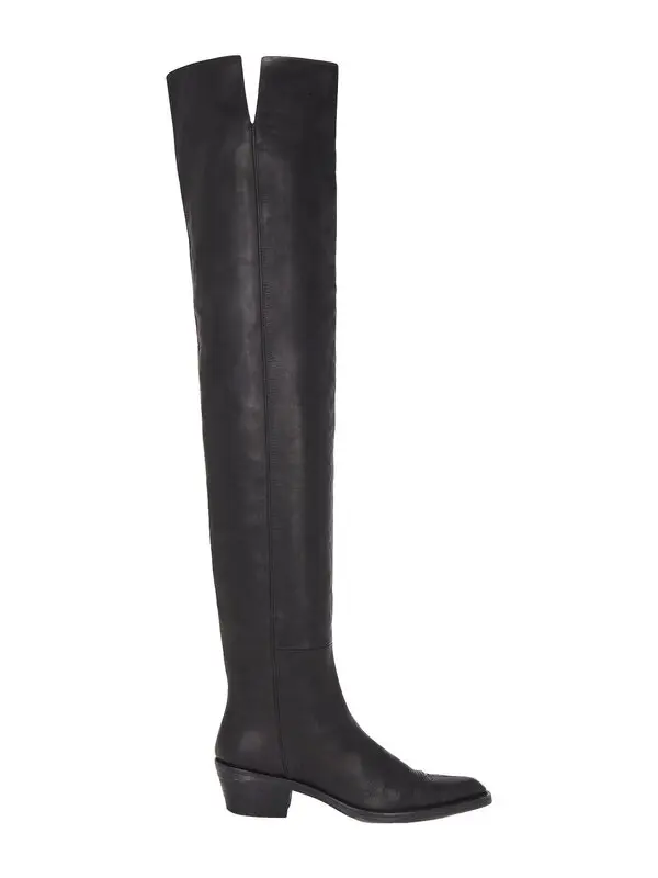 Khaite Clive Over The Knee Boot - Black