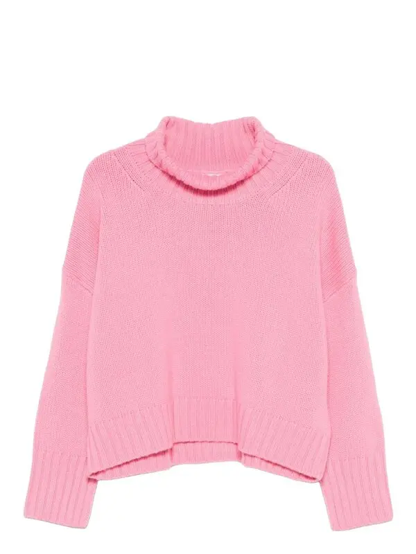 Soft Goat Girlfriend Cashmere Turtleneck Jumper - Pink