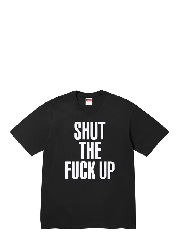 Supreme X Number Ine Shut Up Tee - Black