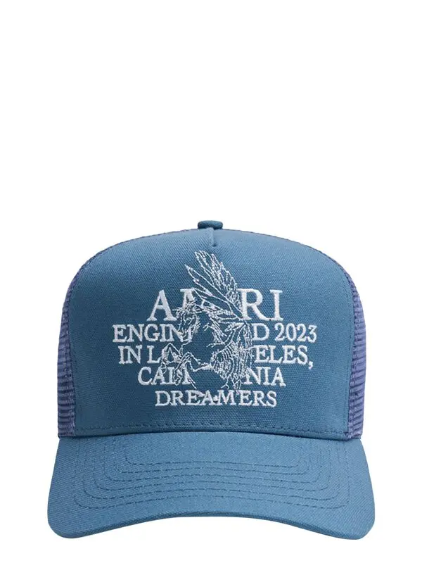 Amiri Pegasus Trucker Hat - Blue