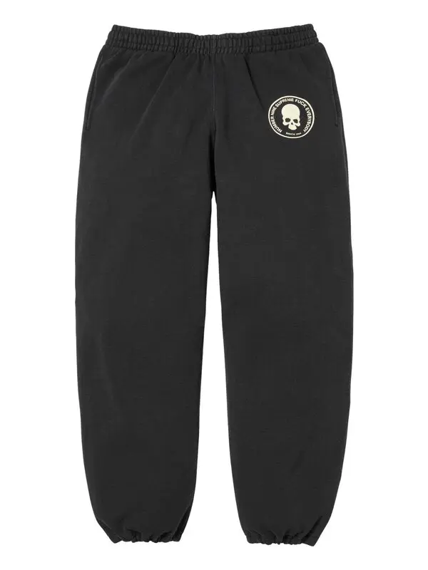 Supreme X Number Ine Drawstring Sweatpant - Black