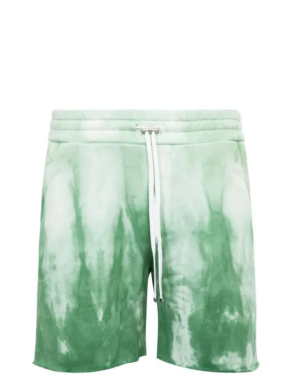 Amiri Ma Logo Dip Dye Sweatshort - Green