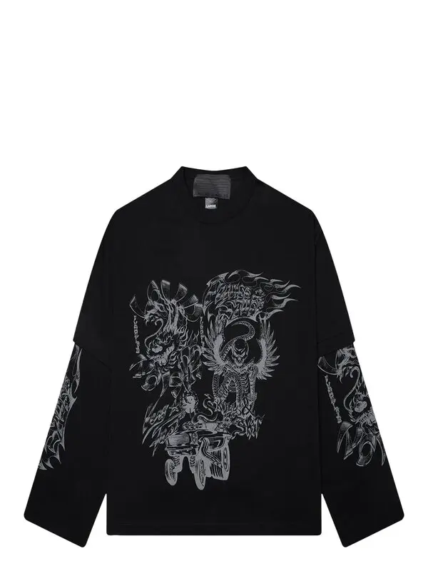 JUNGLES Loud Noises Long-sleeve Tee - Black