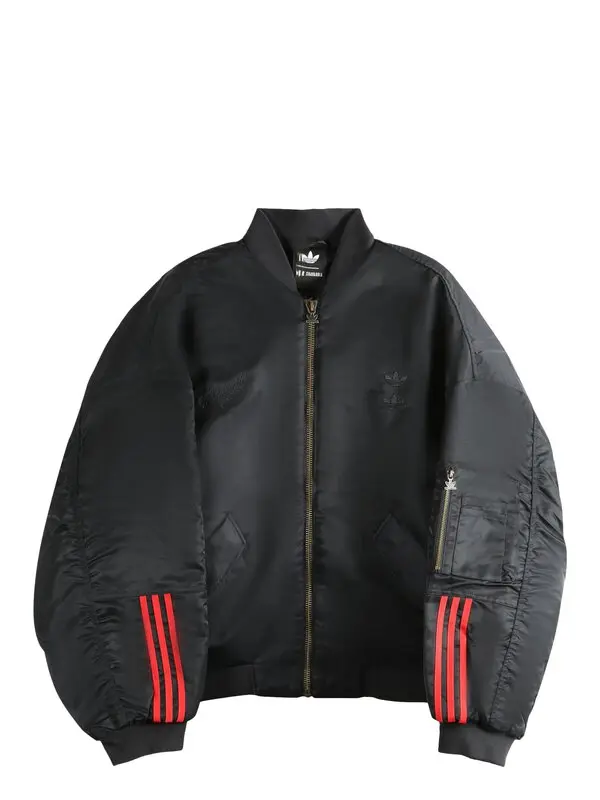 Adidas Satin Bomber Jacket - Black