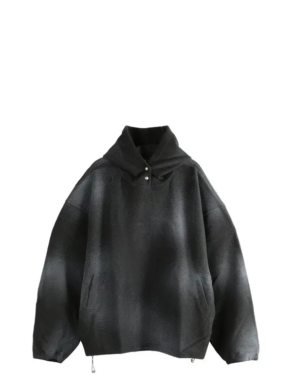 THUG CLUB Tc Sprayed Terry Hoodie - Black