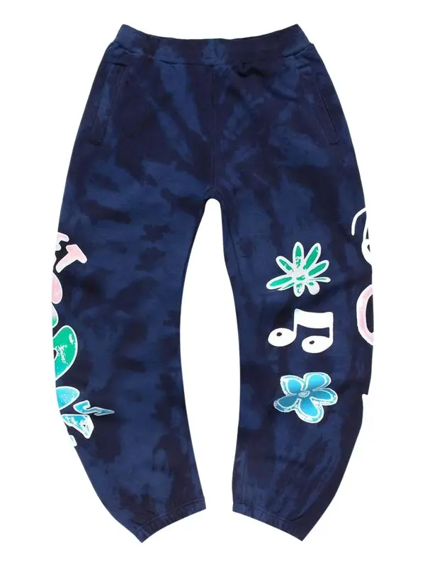 MARKET Smiley Records Angel Sigh Sweatpants - Blue