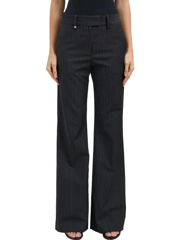 COURREGES Wide Leg Trousers - Black