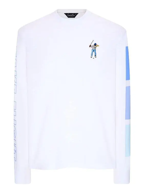 EASTSIDE GOLF Flight Club Long Sleeve Graphic T-shirt - Bright White