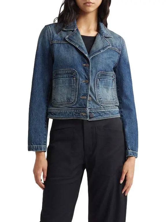 NILI LOTAN Georgy Denim Jacket - Simon Wash