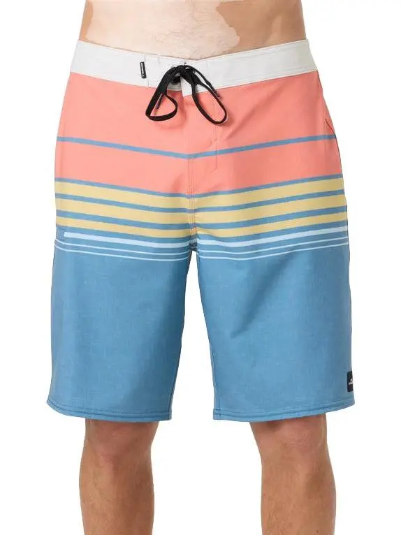 O'Neill Hyperfreak Heat Stripe Swim Trunks - Captains Blue