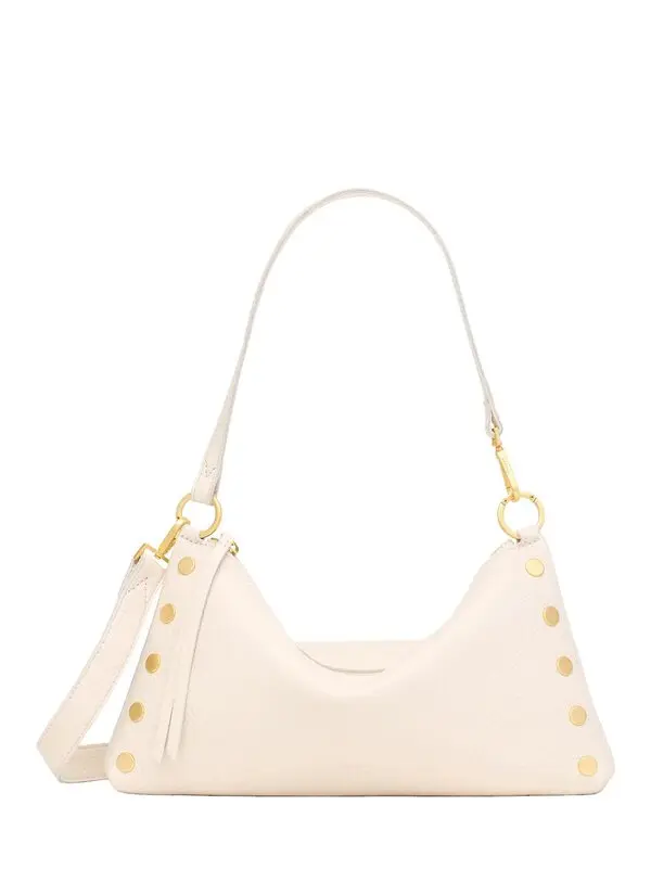 HAMMITT Medium Kyle Leather Shoulder Bag - Calla Lily White/brushed Gold