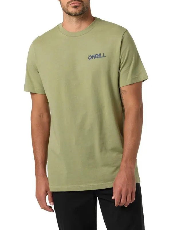O'Neill Dawn Classic Cotton Graphic T-shirt - Oil Green