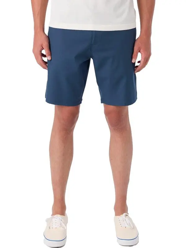 O'Neill Reserve Light Check 19-inch Water-resistant Hybrid Shorts - Navy
