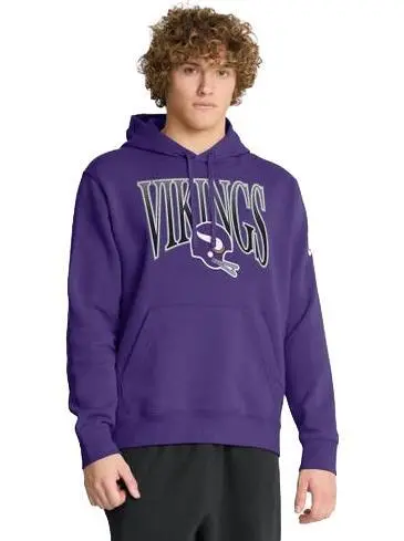 Nike Minnesota Vikings Club Fleece Pullover Hoodie - Purple