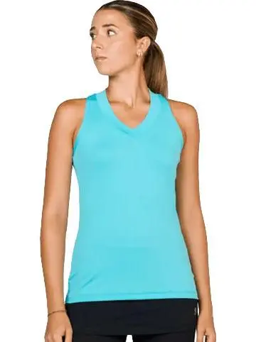 SOFIBELLA Racerback Tennis Tank Top - Air