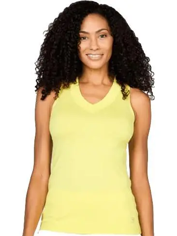 SOFIBELLA Racerback Tennis Tank Top - Sunshine