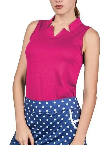 SOFIBELLA Sleeveless Golf Shirt - Girly