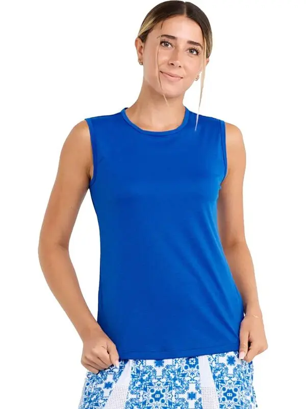 SOFIBELLA Miss Santorini 25-inch Tennis Tank - Ocean