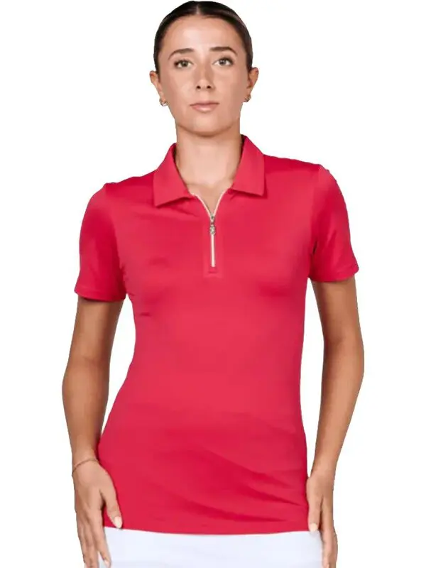 SOFIBELLA Short Sleeve Golf Polo - Roulette