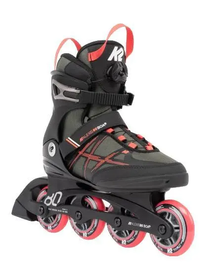K2 Alexis 80 Boa Inline Skates - Gray/coral