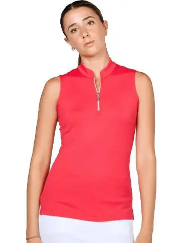 SOFIBELLA Sleeveless Golf Polo - Roulette
