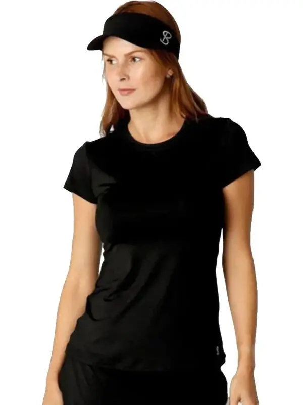 SOFIBELLA Uv Colors Short Sleeve T-shirt - Black