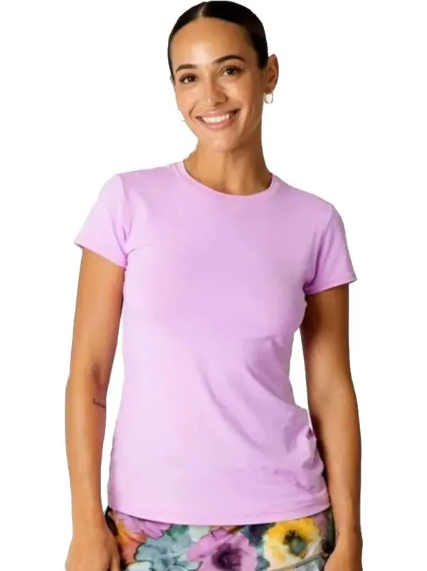 SOFIBELLA Uv Colors Short Sleeve T-shirt - Lavender