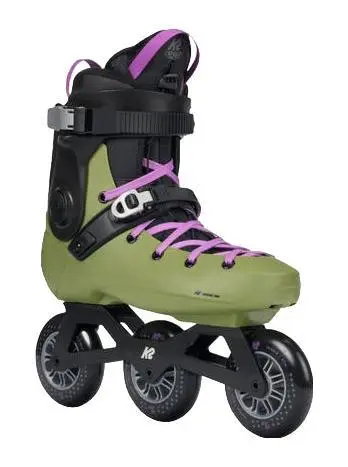 K2 Surge 100 Adult Inline Skates - Olive/purple