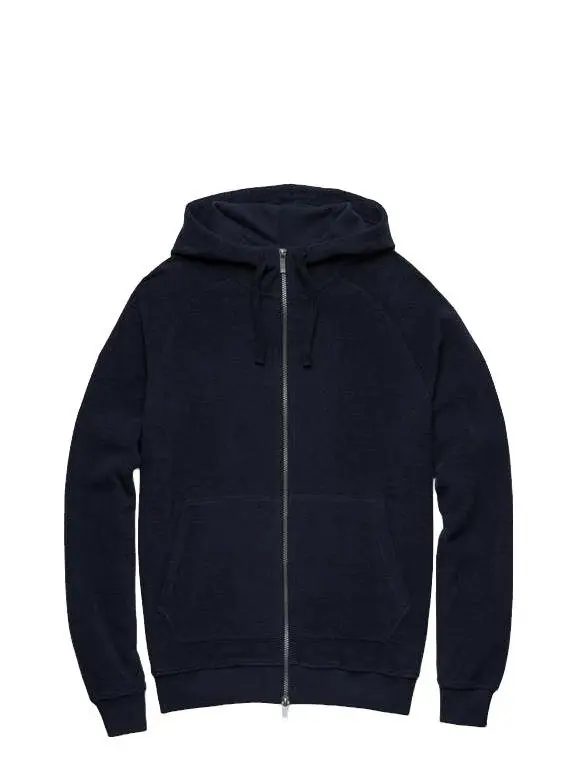 SURFSIDE SUPPLY CO. Danny Full-zip Fuzzy Fleece Hoodie - Navy Blazer