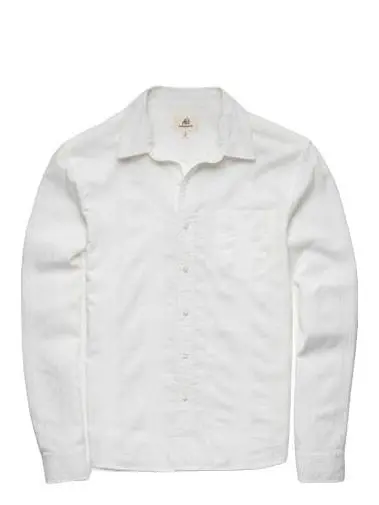 SURFSIDE SUPPLY CO. Brian Dobby Stripe Shirt - White