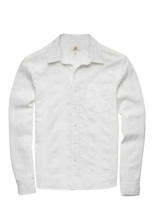SURFSIDE SUPPLY CO. Brian Dobby Stripe Shirt - White