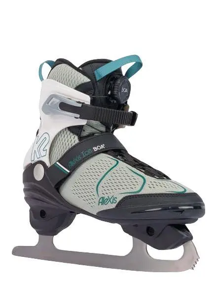 K2 Alexis Ice Boa Figure Blade Ice Skates - Gray/blue