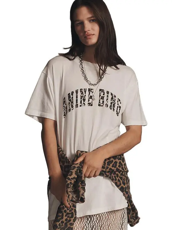 ANINE BING Walker Graphic Tee - Ivory