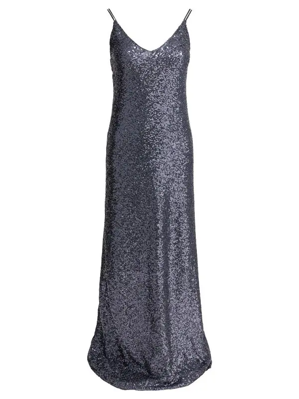 SEMPER Sequin Embellished Maxi Dress - Grey