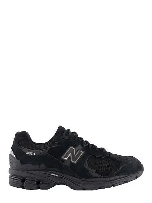 NEW BALANCE 2002 Suede And Mesh Trainers - Black Gray