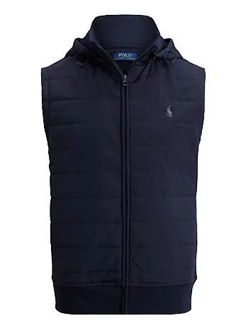 Polo Ralph Lauren Hooded Logo-embroidered Gilet - Aviatr Nvy