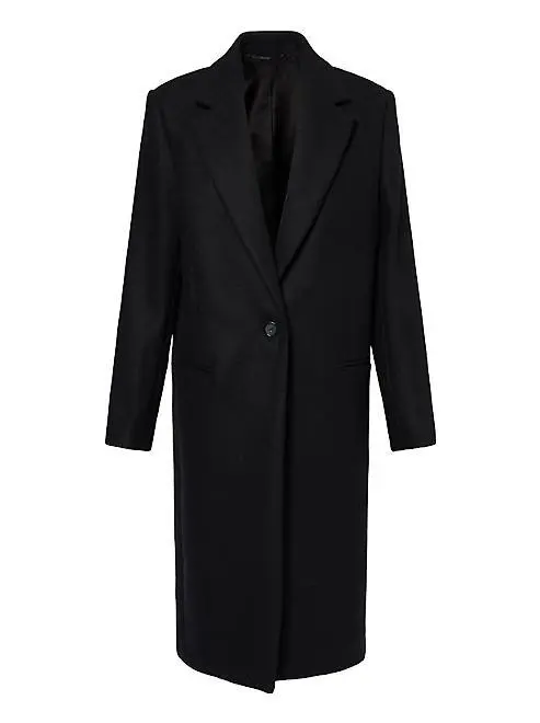 TOTEME Classic Single-breasted Wool-blend Coat - Black