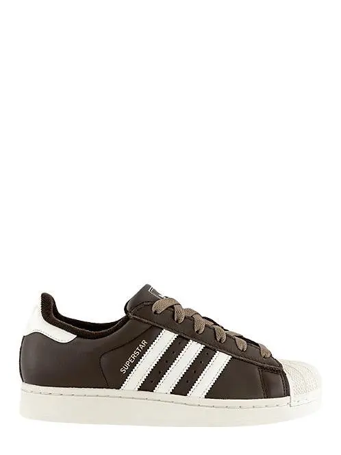 Adidas Superstar Ii Leather Trainers - Aurora Coffee Off White